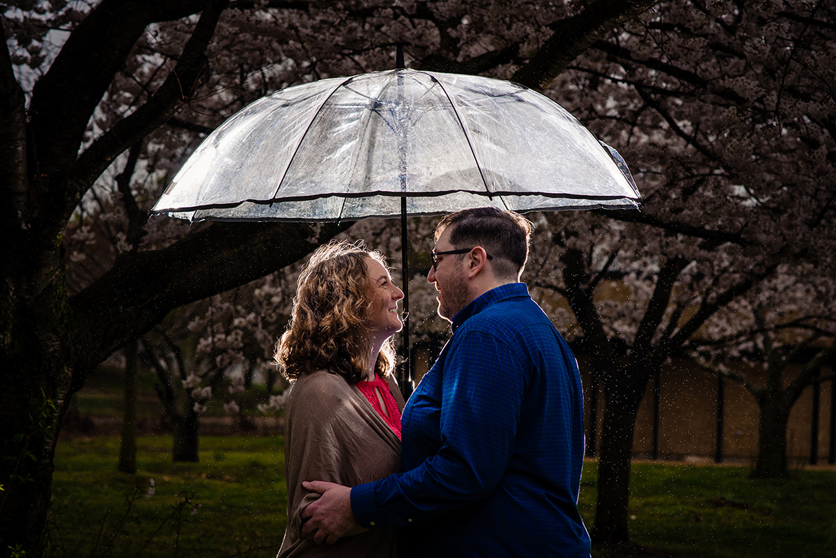 Hains Point and East Potomac Park DC Cherry Blossom Engagement Session